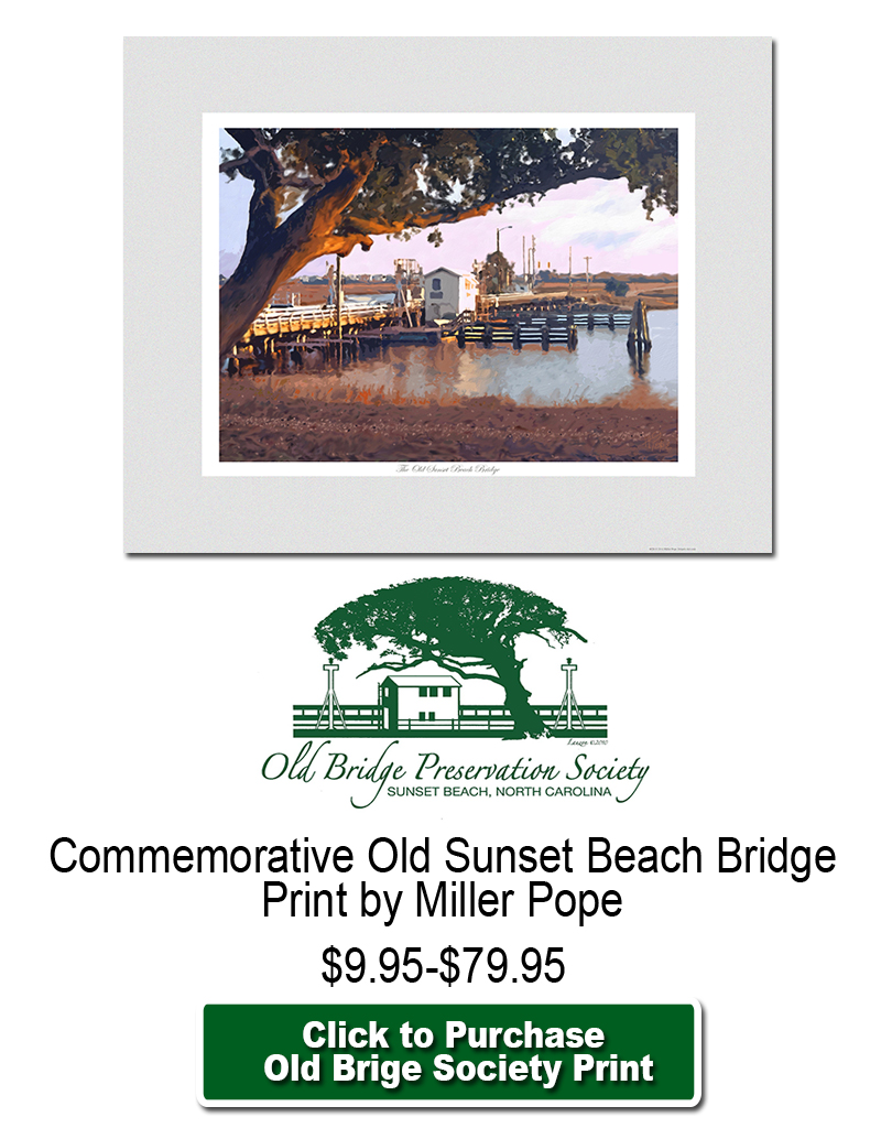 Old Bridge Preservation Society Chairty Print - SunsetNC.com